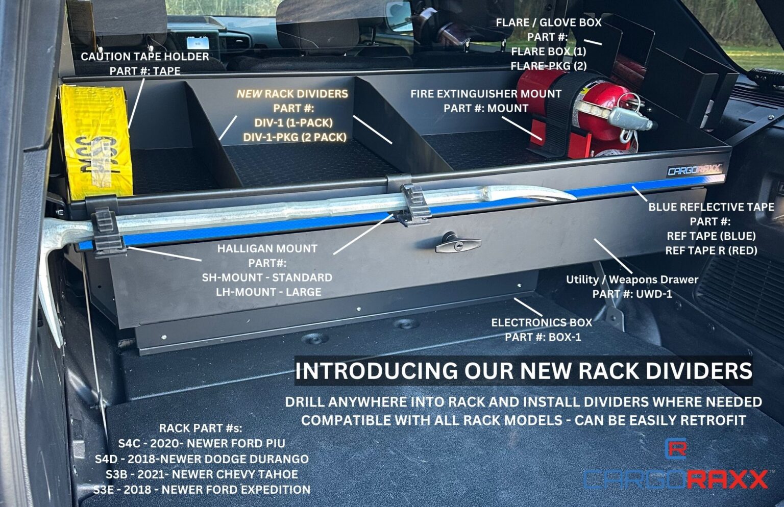 CargoRAXX | Interior Cargo Systems for Police, Fire & EMS SUVs